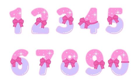 Premium Vector Cute Pink Princess Number