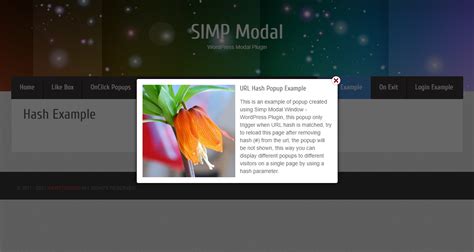 Simp Modal Window WordPress Plugin By WebStudio CodeCanyon