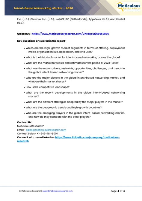 ppt intent based networking market powerpoint presentation free