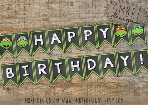 Ninja Turtle Banner Tmnt Banner Ninja Turtle By Ombredesigns Ninja