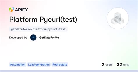 Issues · Platform Pycurltest Deprecated · Apify