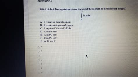 Solved Below Is A Solution For An Integral Are There Any