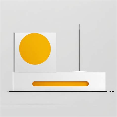Minimal 3d Render Of Geometric Forms With Modern Shapes Premium Ai