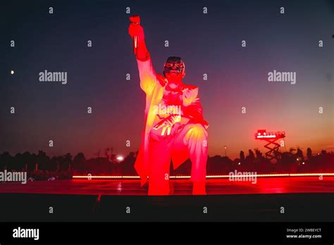 Milan Italy 27th July 2023 The Weeknd Is Performing Live During The After Hours Til Dawn