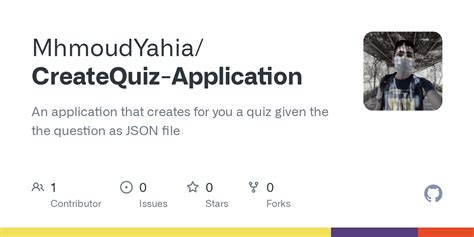 Github Mhmoudyahiacreatequiz Application An Application That