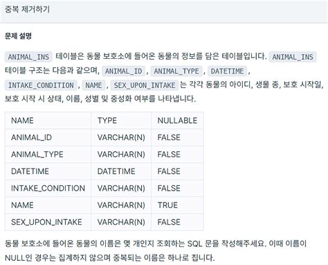 [programmers] 중복 제거하기 success 이모저모 개발 블로그