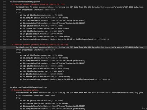 Intermittent CI Failure Issue CesiumGS Cesium GitHub