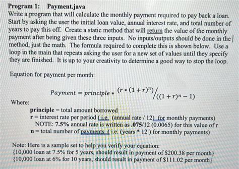 solved program 1 payment java write a program that will
