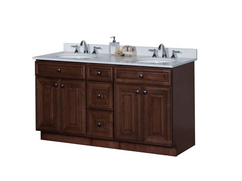 60 Double Sink Bathroom Vanity In Chocolate Broadway Vanities