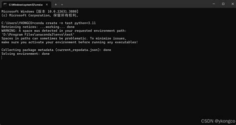 如何用anaconda 创建环境并选择解释器运行在vscodeconda Python 311 Csdn博客