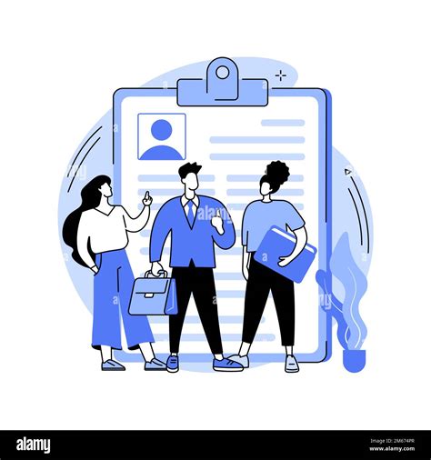 Candidates Abstract Concept Vector Illustration Candidate List Talent