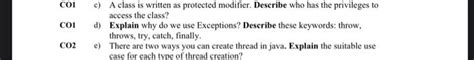 Solved C A Class Is Written As Protected Modifier Describe Solved C A Class Is Written As Protected Modifier Describe