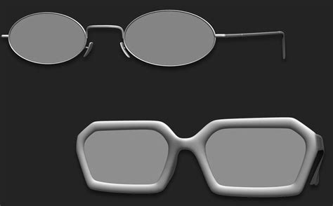 15 Glasses Base Mesh Flippednormals