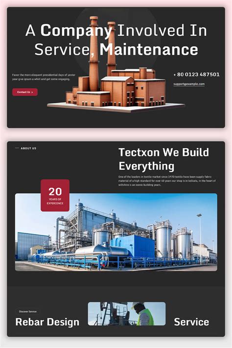 Tectxon Industry And Factory Html5 Template