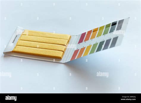 Universal Litmus PH Test And Color Scale On White Stock Photo Alamy
