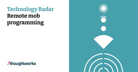 remote mob programming technology radar thoughtworks united states