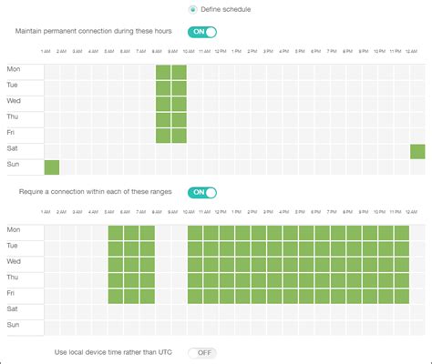 Connection Scheduling Device Policy Xenmobile Server
