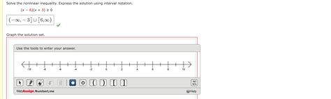 Solved Solve The Nonlinear Inequality Express The Solution