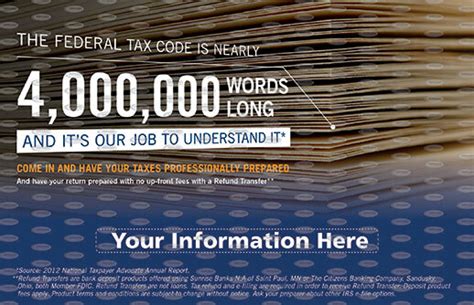 Customizable Print Material For Tax Offices