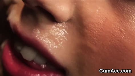 Wacky Sex Kitten Gets Jizz Shot On Her Face Eating All The Cream