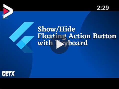 Show Hide Floating Action Button with Keyboard in Flutter Flutter GetX دیدئو dideo