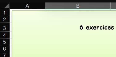 Excel sélectionner des cellules lignes et colonnes