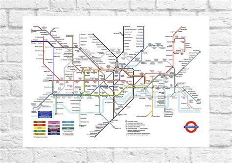 Touristes Shopping Attractions London Tube Map
