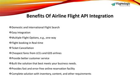 ppt airline flight api integration powerpoint presentation free