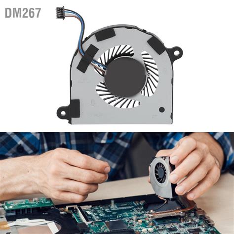 Dm267 พัดลมระบายความร้อน Cpu สำหรับ Dell Latitude 7480 E7480 7490 E7490 4pin Power Connector พัด