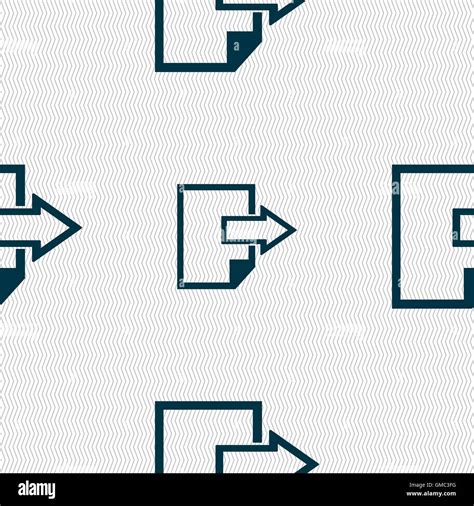 Export File Icon File Document Symbol Seamless Abstract Background With Geometric Shapes
