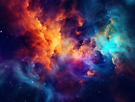 Colorful And Dynamic Abstract Background Featuring Vibrant Powder Hues Stock Illustration