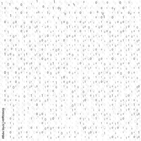 Binary Code Matrix The Background On The Screen Consists Of The