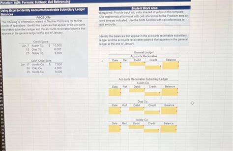 Solved Function Su Mi Formula Subtract Cell Referencing Chegg