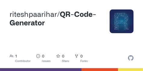 GitHub Riteshpaarihar QR Code Generator