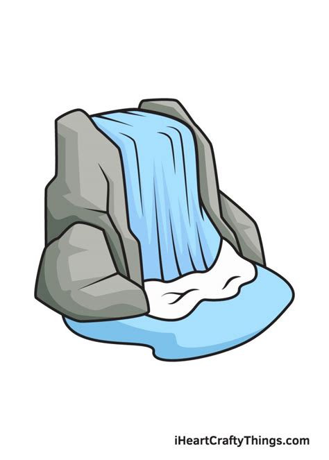 How To Draw A Waterfall Easy Step By Step At Diane Rearick Blog