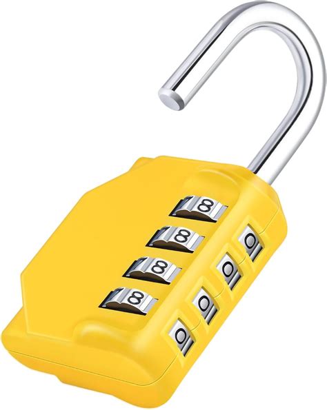 Combination Lock 4 Digit Combination Padlock Outdoor School Lock Gym