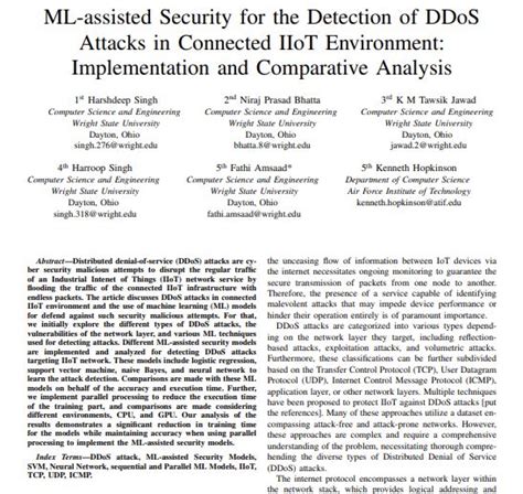 Harshdeep Singh On Linkedin Naecon2023 Ieee Researchpaper Hardwaresecurity Iiot