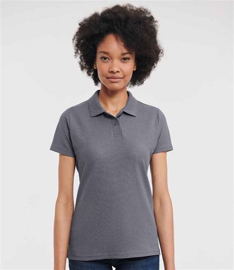 Russell Ladies Classic Polycotton Piqué Polo Shirt Personalised And