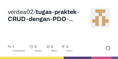 Tugas Praktek CRUD Dengan PDO Pemweb Update Pengguna Php At Main Verdea Tugas Praktek CRUD