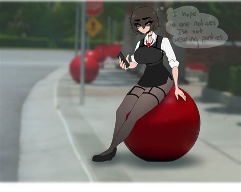 Rule 34 Bollard Female Female Only Fully Clothed Going Commando No Panties Nyanilla On Phone