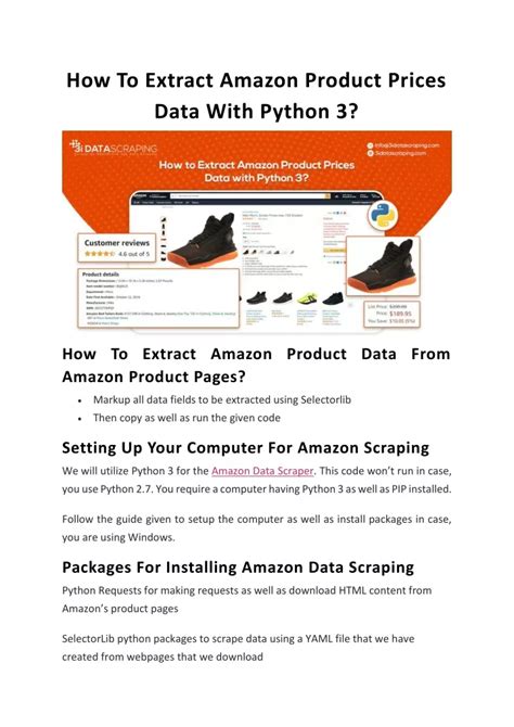 Ppt How To Extract Amazon Product Prices Data With Python 3