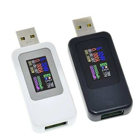 usb 테스터 dc 디지털 전압계 전류 전압 계량기 전압 전류계 감지기 보조배터리 충전기 표시기 10 in 1 측정