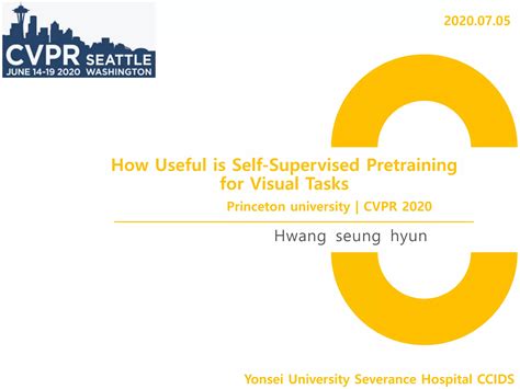 how useful is self supervised pretraining for visual tasks ppt