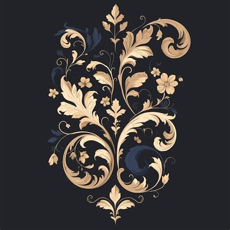 Classical Patterns With A Royal Touch Premium Ai Generated Vector