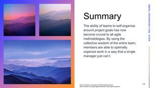 Agile Self Organizing Teams Pptx