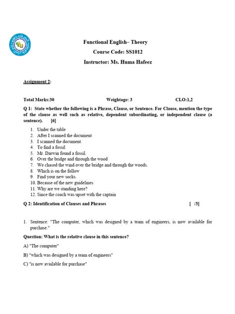 Graded Assignment 2 Pdf Leonardo Da Vinci Sentence Linguistics