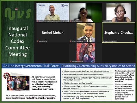 Nivs Inaugural National Codex Committee Meeting 14 June 2023 Nivs
