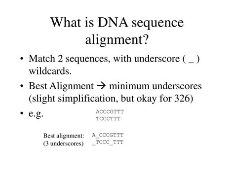 ppt dna sequence alignment powerpoint presentation free download