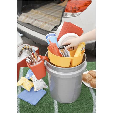 Awp Plastic Interior Stacking Bucket Tool Organizer At