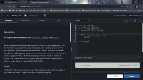 Aayush Talukdar On Linkedin Codechef Codingchallenge Pythoncoding Keepcoding Day143
